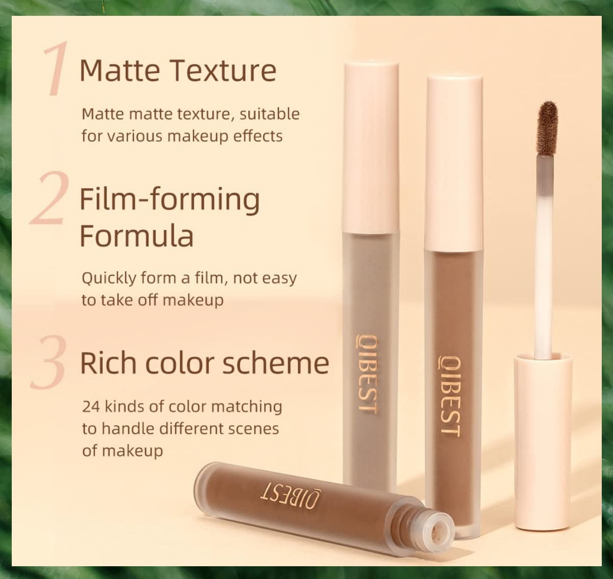 ONarisae Matte Eyeshadow liquid Long Lasting High-pigmented Eye shadow Gel Eye Makeup (Matte Brown)