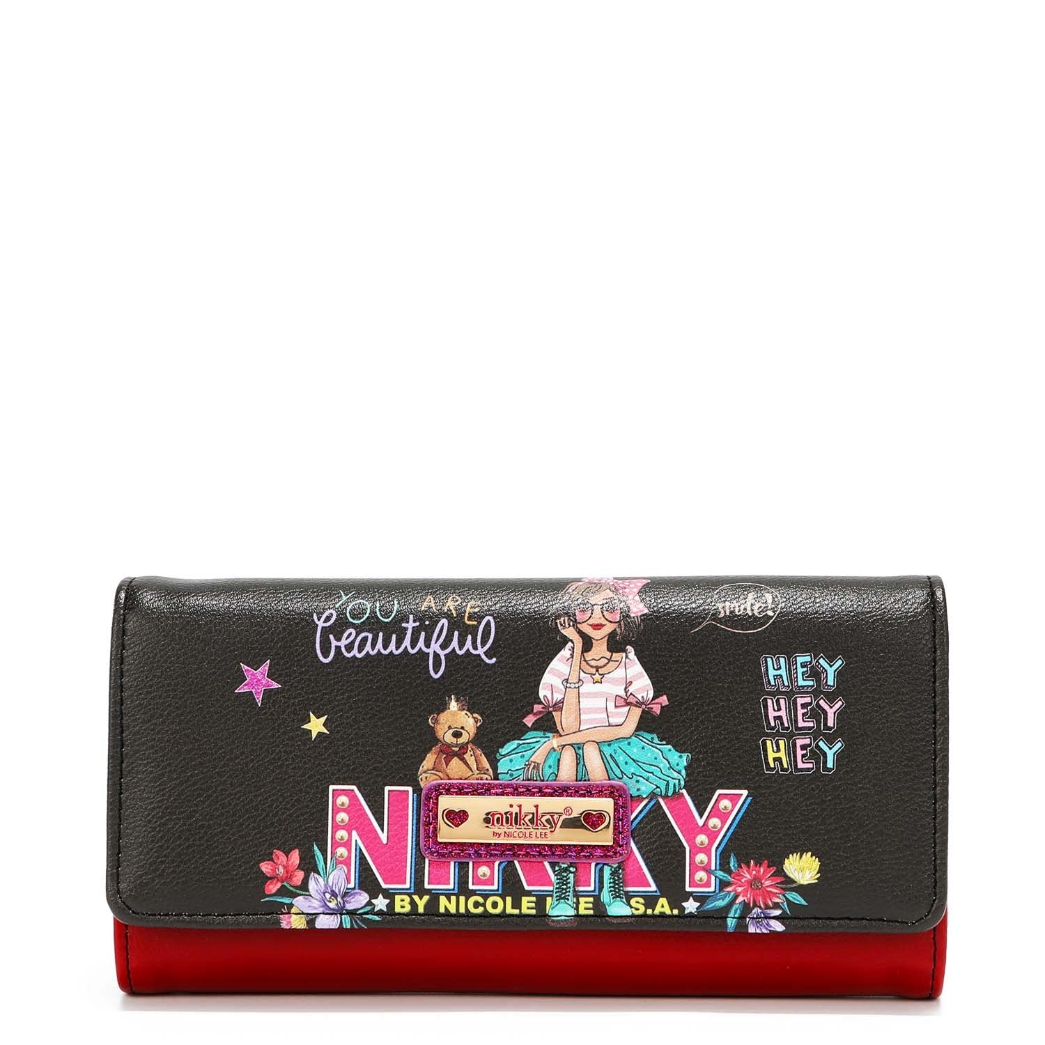 Nicole Lee Eye Contact Nikky Trifold Wallet V.2