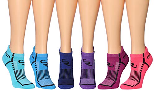 RONNOX Men's 12-Pairs Low Cut Running & Athletic Performance Tab Socks Medium/Large MRLT16-AB-ML