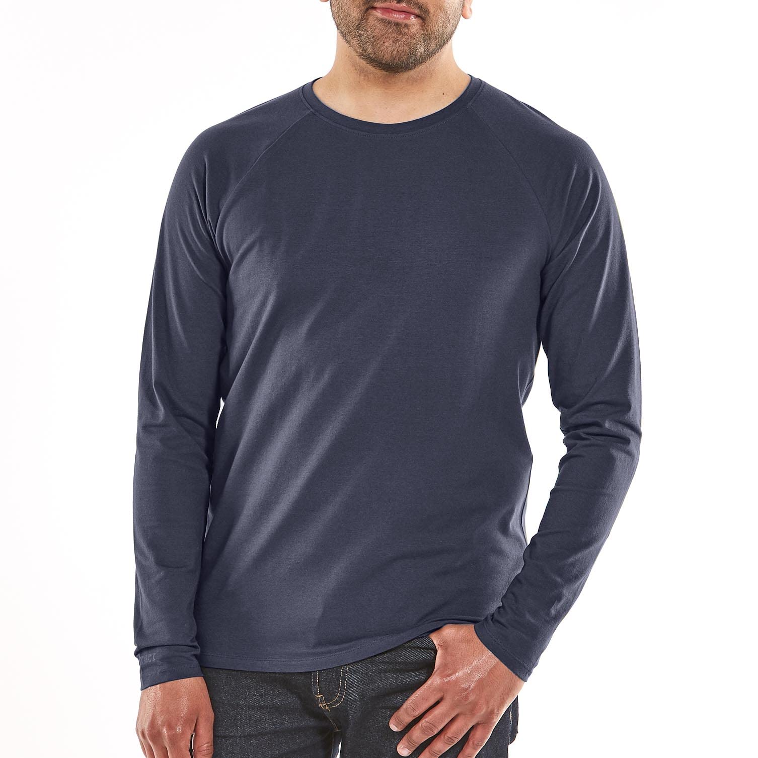 SUNTECT UPF50+ Sun Protective Performance Apparel for Outdoor Workers β Contractor Mid-Weight Long Sleeve Tee (Charcoal, 3X-Large)