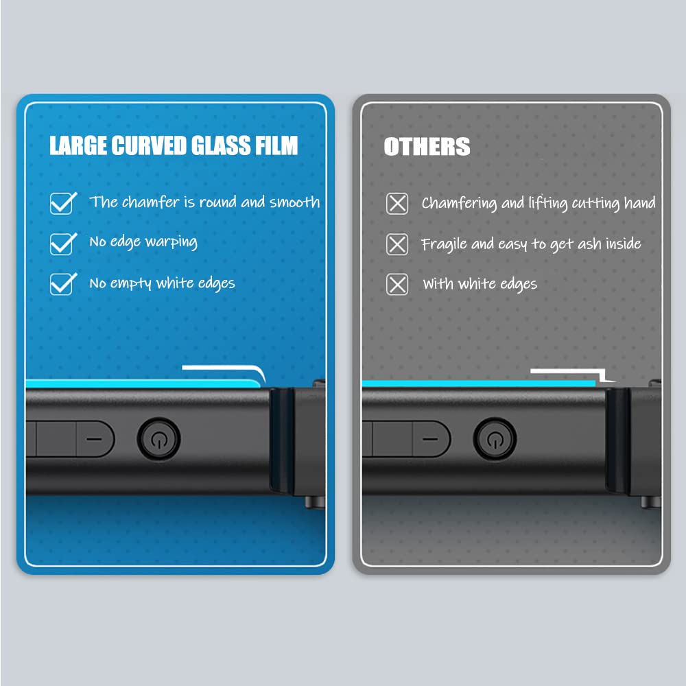 Tempered Glass Screen Protector Designed for Steam Deck 7'' 2022, Transparent HD Clear Screen Protector Compatible with Steam Deck, 9H Hardness, Anti Scratch, Bubble Free (2 Pack)