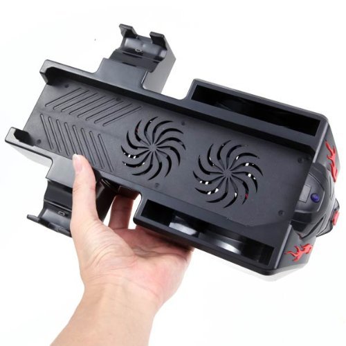 Multifunctional Vertical Console Stand Controller Charger with Cooling Fan for Xbox One