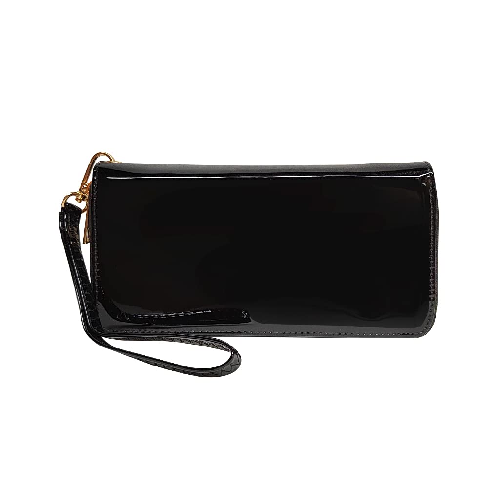 STYLE STRATEGY Ladies RFID Blocking Wallet for women Coin Double Zipper Large Capacity Pocket with ID Slip Pocket