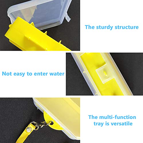 Sturdy Fishing Tackle Box, Bait Hooks Organization Solutions 18x10.2x4.8cm/7.1x4x1.9inch Lure Bait Hooks ABS