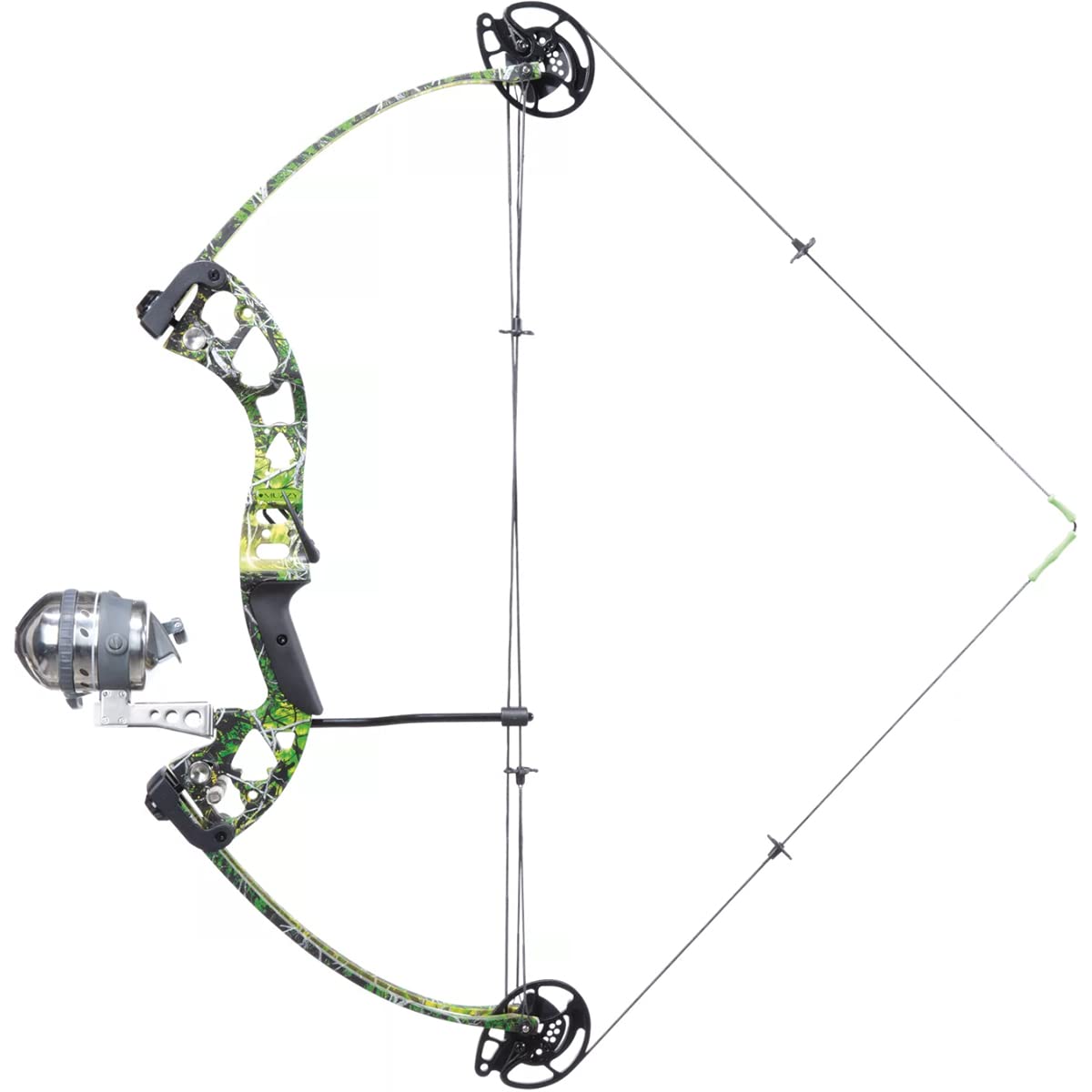 Muzzy Vice Bowfishing Bow, Adjustable Draw Weight: 30-60 pounds, Adjustable Draw Length: 24.5"-31", Net Weight: 3.8lbs, Axle to Axle: 30", Brace Height: 7.5", Let-Off: 75%, Left Hand Model