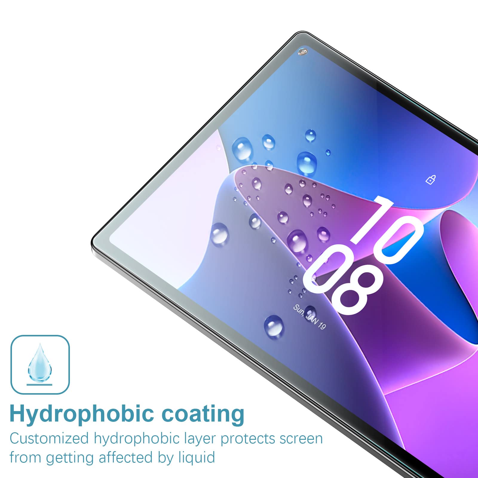 ZtotopCases [2 Pack] Screen Protector for Lenovo Tab M10 Plus 3rd Gen 10.6 Inch 2022, Anti-Scratch/High Definition/Easy Installation/Bubble Free Tempered Glass Film