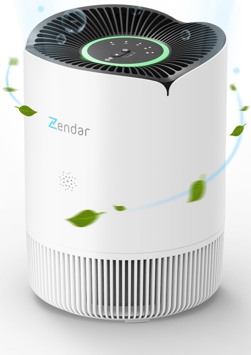 Zendar Air Purifiers for Bedroom Home, H13 True HEPA Air Purifier,Air Negative Ionizer,Effectively Removes 99.97% Particles, Effective Coverage 969ft², 28dB Sleep Mode, Automatic, KJ158F-A2 White…
