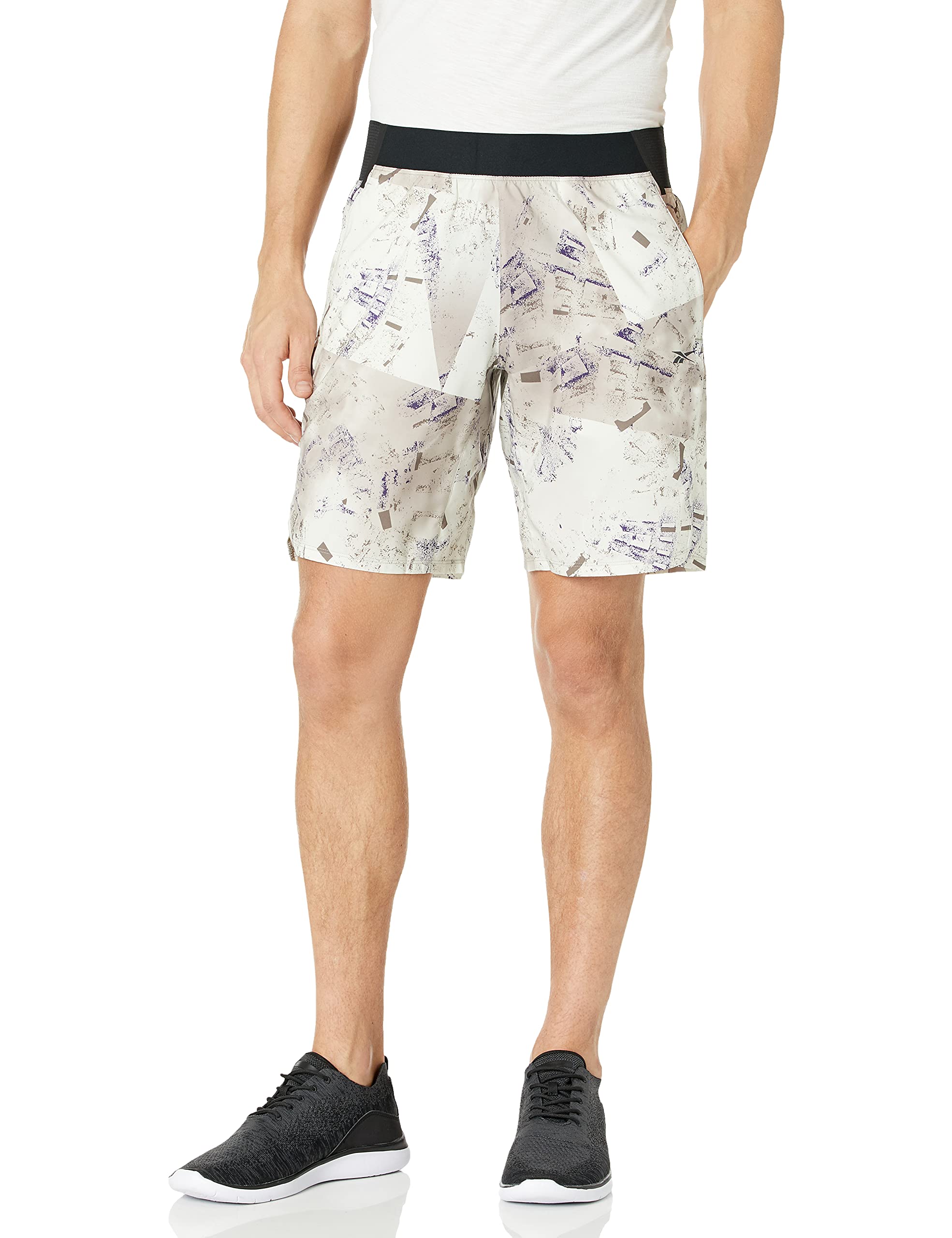 Reebok Men's One Series Training Shorts, boulder grey, Medium