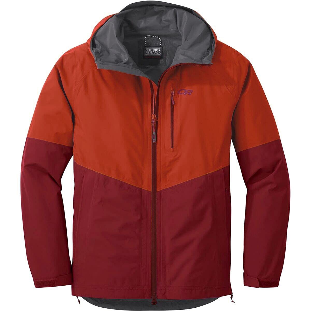 Outdoor Research Men’s Foray Lightweight Hooded Packable Rain Jacket