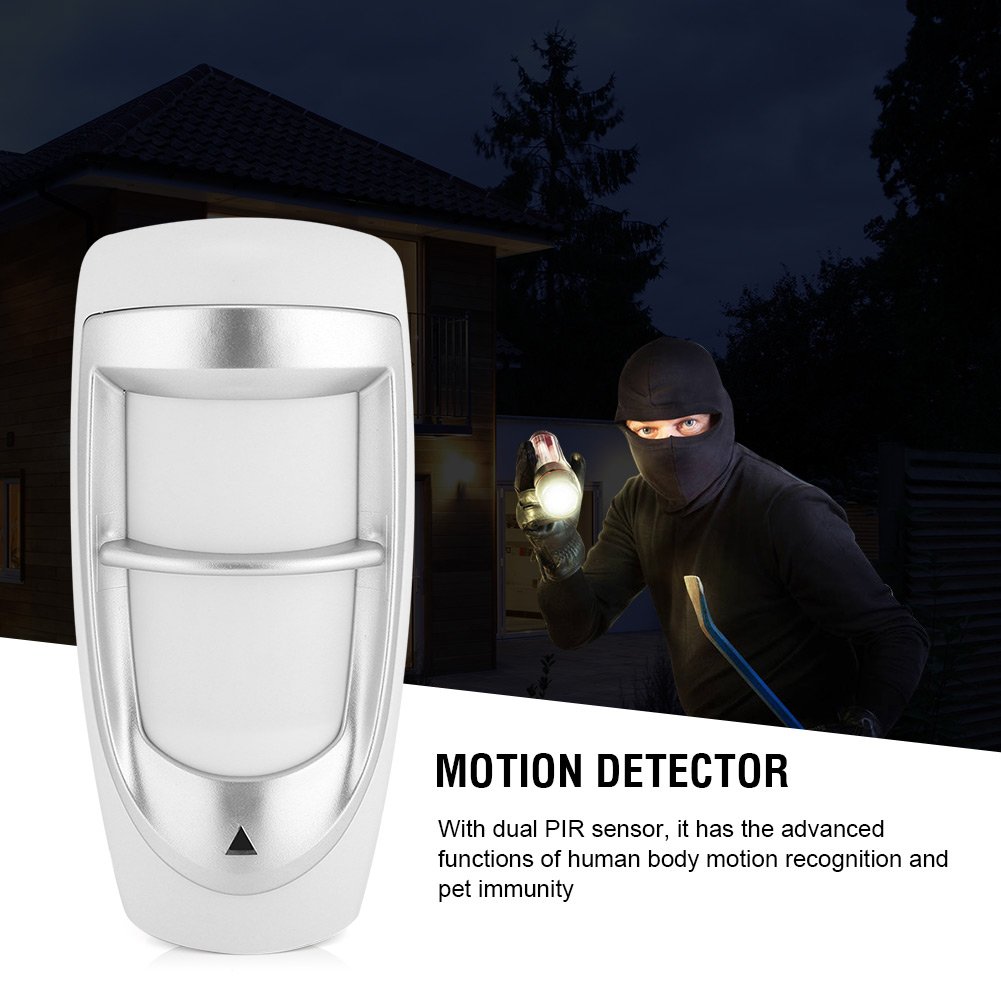 Wired Passive Infrared Motion Sensor , Motion Sensor&Detector Alarm , personally constructed Security Alert System for Monitor & keep Outside Property for Patio Deck Yard Garden