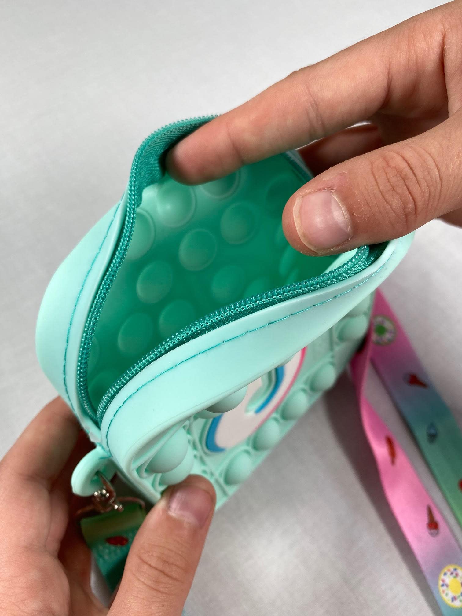 Taycia Fidgets n Fun TikTok Pop it Purse (Cyan), TI-F2002