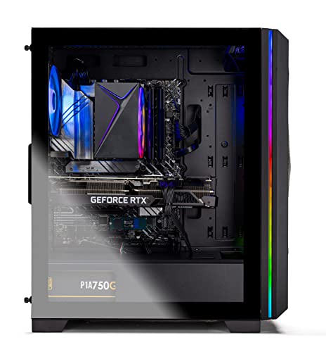 Skytech Gaming Skytech Chronos Gaming PC Desktop – Intel Core i5 12600K 3.7 GHz, NVIDIA RTX 3070, 1TB NVME SSD, 32GB DDR5 RAM, 650W Gold PSU, 240mm AIO, 11AC Wi-Fi, Windows 11 Home 64-bit
