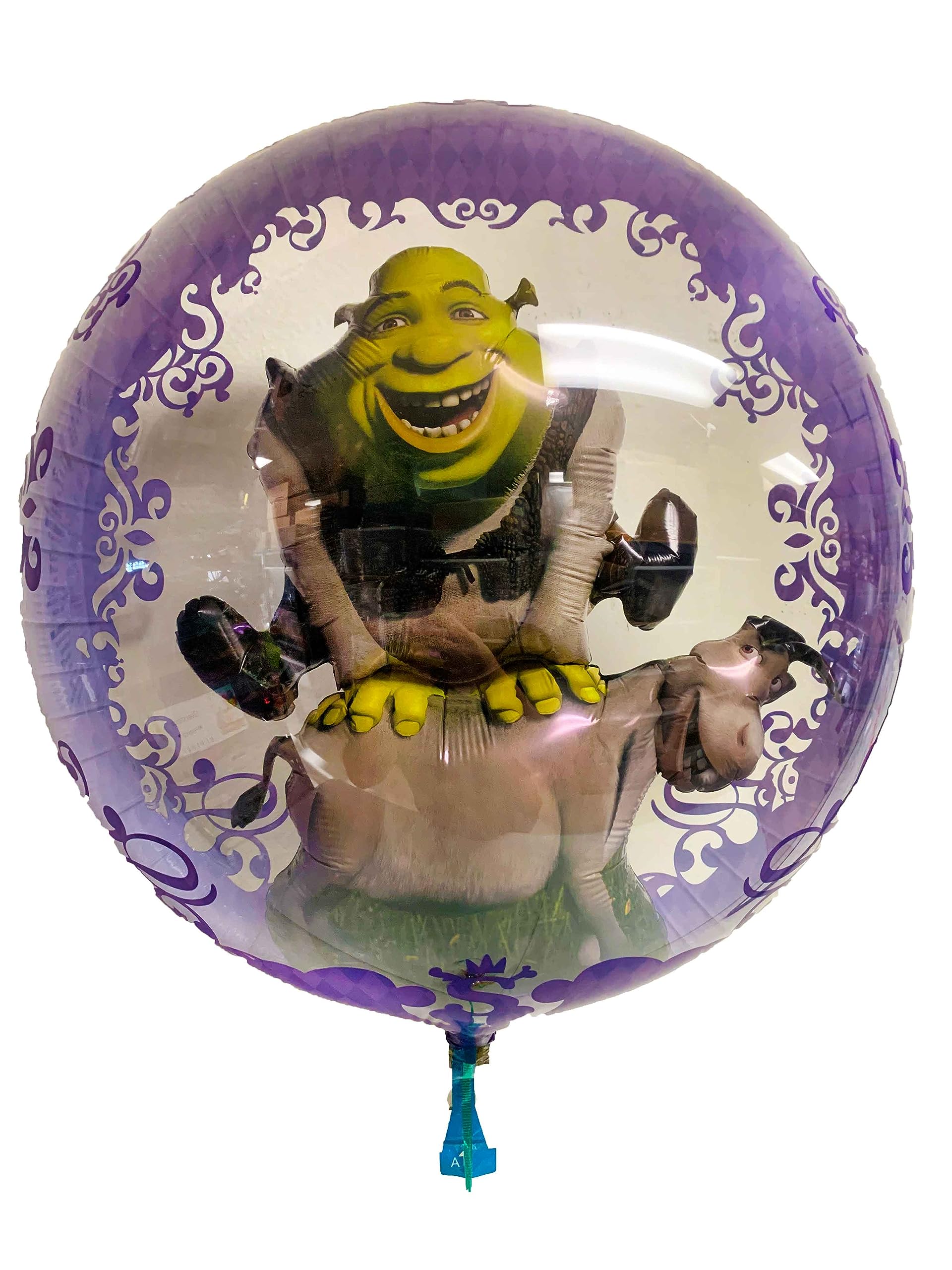 Qaulatex Shrek Birthday Party Large See through Bubble Balloon, Multicolored, Party Accessory, 24 Inch, Officially Licensed