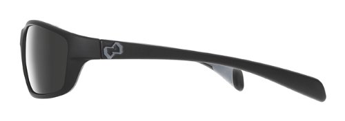 Native Eyewear Kodiak Polarized Rectangular Sunglasses, Matte Black/Gray, 60 mm