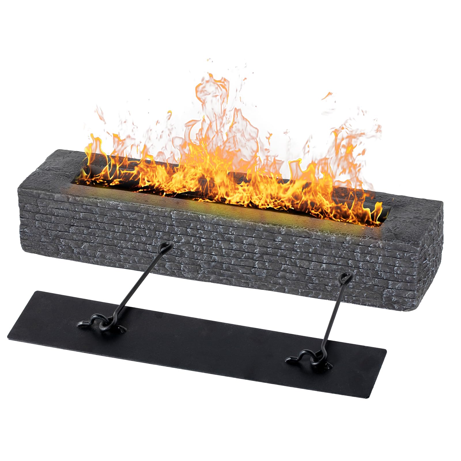 NALONE Large Rectangle Tabletop Fire Pit Outdoor Fireplace Table Top Firepit Smokeless Fire Table Decor Home Patio Balcony Backyard
