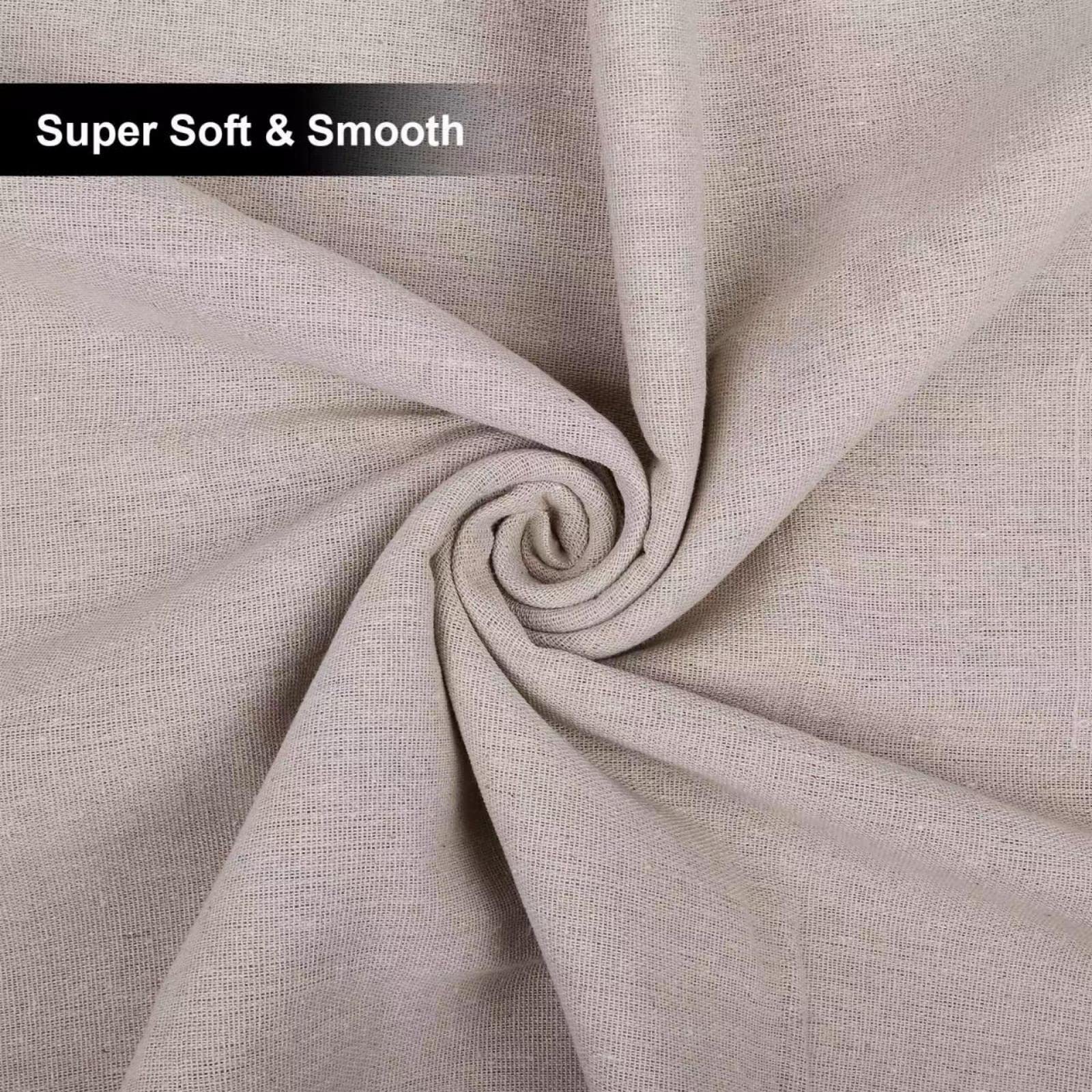 Muslin Fabric 5 Yard Muslin Cloth 63 Inches Wide Textile Unbleached Natural Cotton Fabric Soft and Smooth Embroidery Fabric Reusable and Washable Linen Fabric for Sewing Embroidery Decor DIY Projects