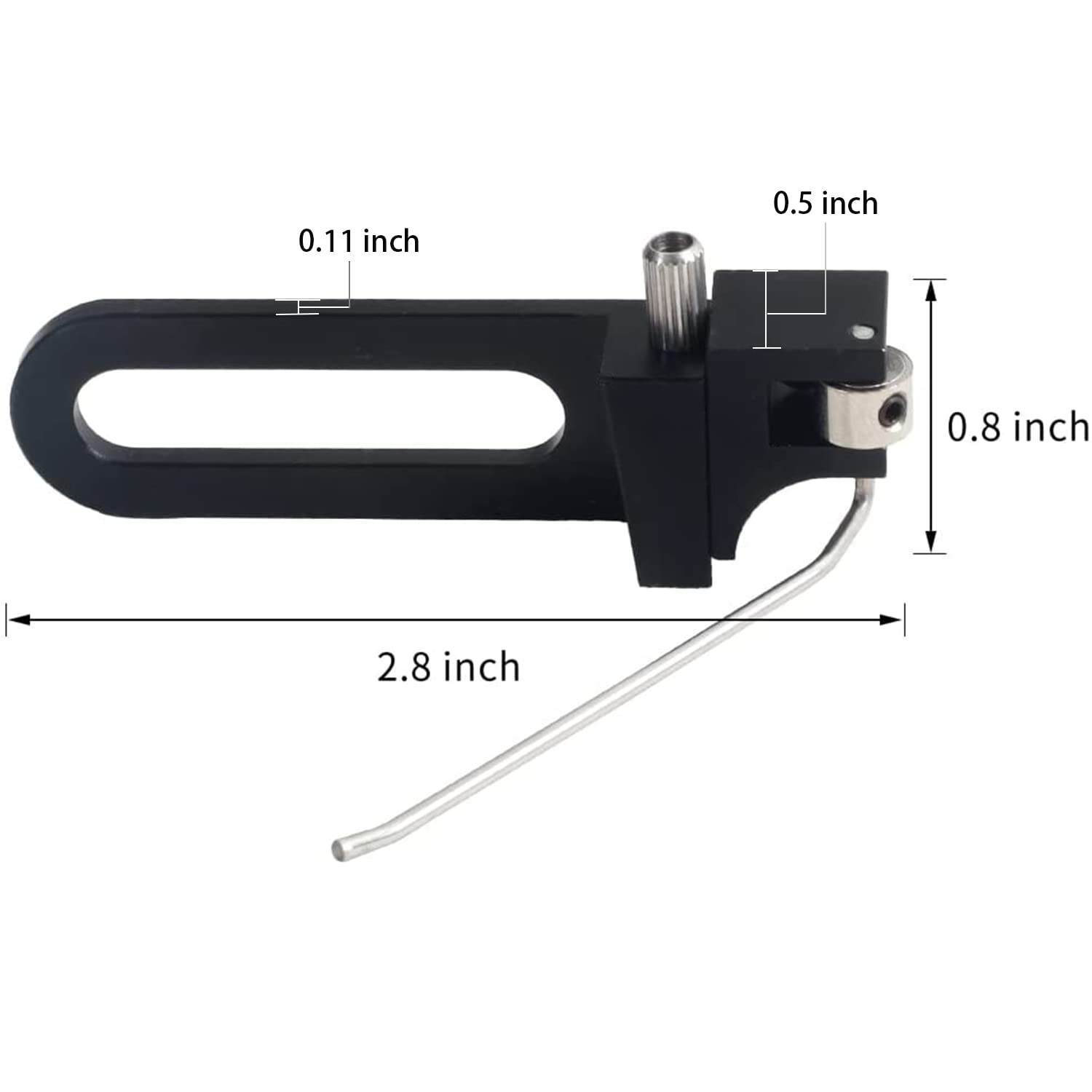 SOPOGER Archery Recurve Bow Magnetic Arrow Rest Screw on Micro Arrow Rest Right Hand for Hunting Target Shooting Outdoor Accessories (Black)