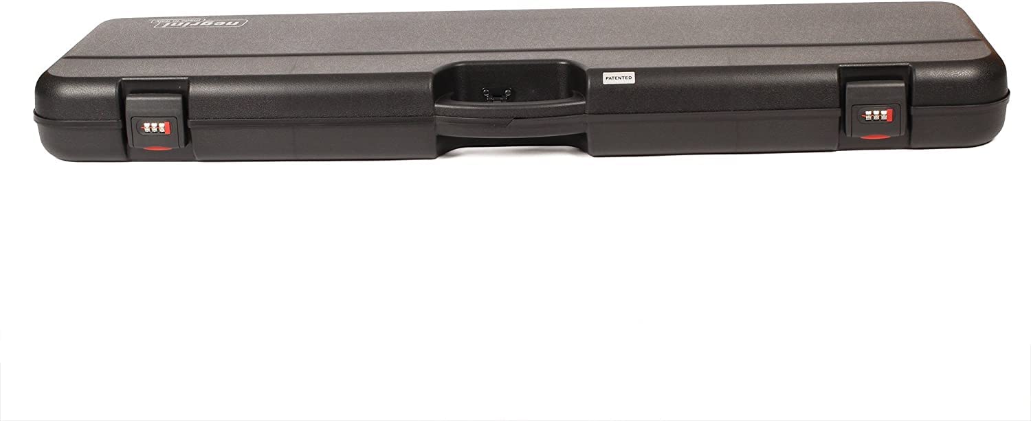 Negrini Cases 1603/IS-2C/4782 Shotgun Case for O/U PP/1 Gun/2 Barrels up to 36-Inch, Black/Red