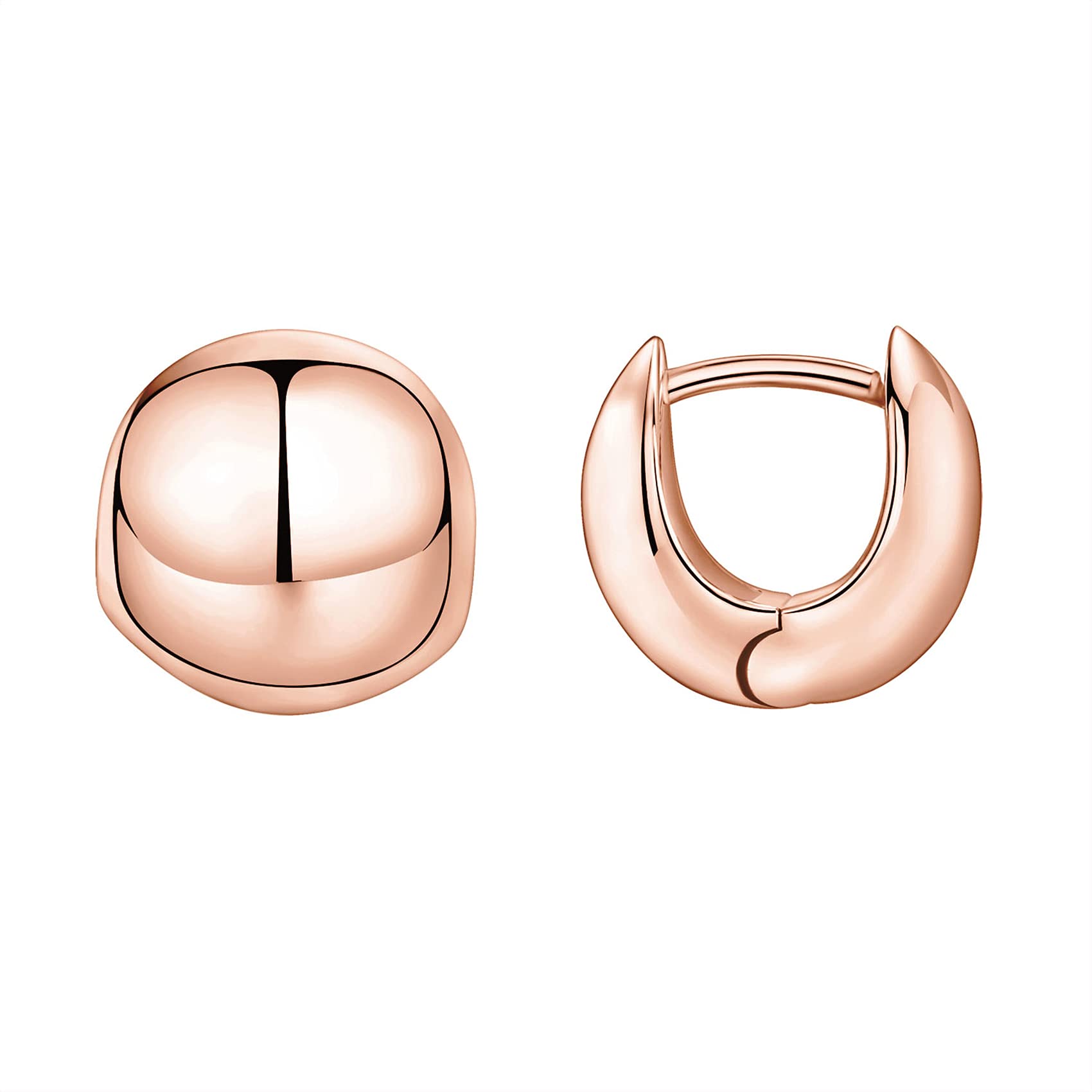 PAVOI 18K Gold Plated Sterling Silver Hoop Earrings