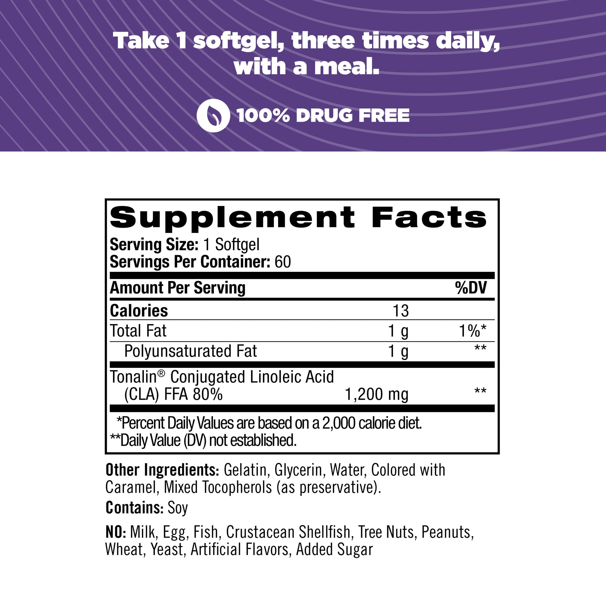Natrol Tonalin Cla 1200Mg 90 Sgel