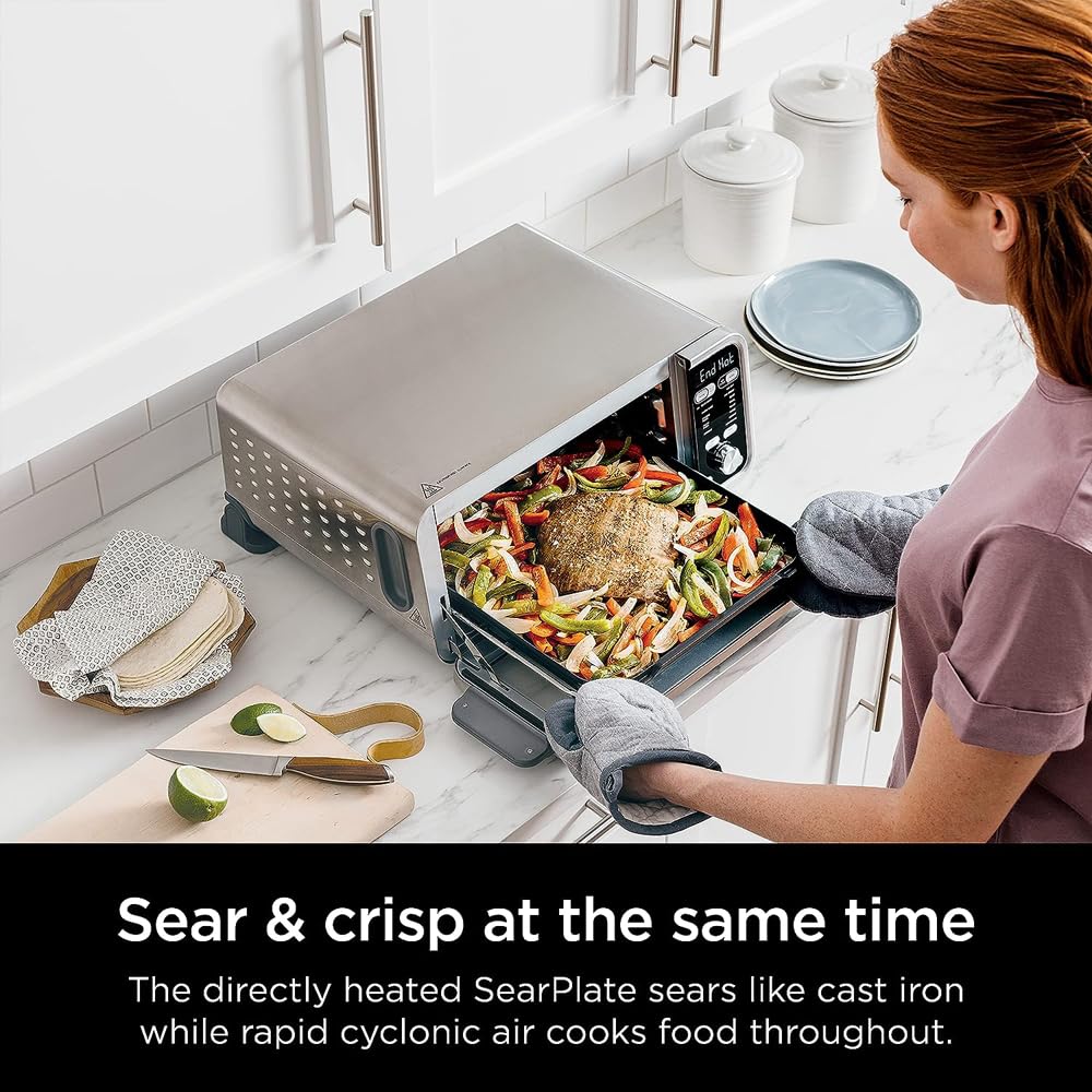 Ninja SP301 Foodi 13-in-1 Dual Heat Air Fry Oven 1800 Watts (Renewed)