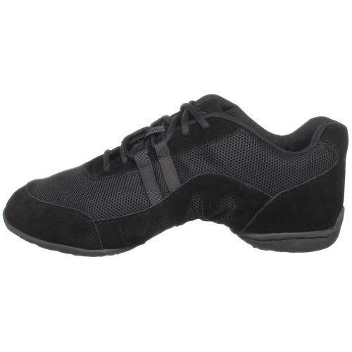 SANSHA womens Sneaker dance shoes, Black, 18 US