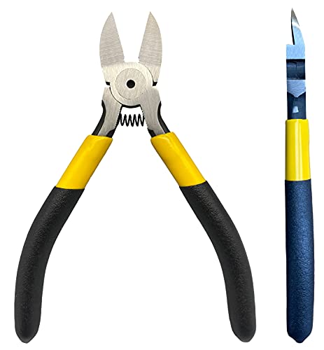 Wire Cutters, BOOSDEN 5 inch Flush Cutter, Dikes Wire Cutter for Crafting Electrical Jewelry Making, Precision Wire Cutter, Small Wire Cutter, Ultra Sharp Wire Clippers, Wire Snips