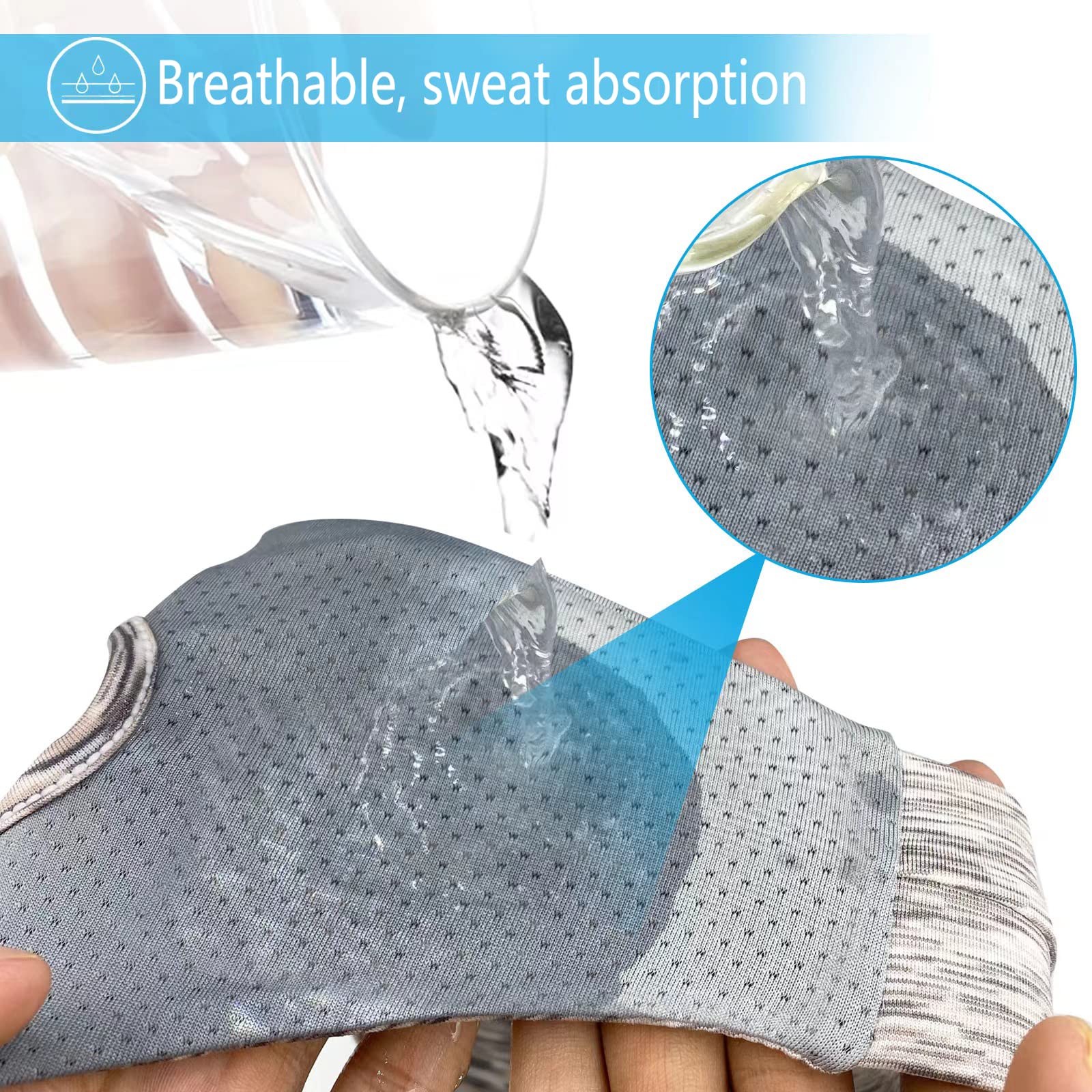 VR Eye Mask Face Cover Breathable Elastic Sweat Band Adjustable Sizes HMD Padding Use for VR Workouts ,Compatible with Mate Quest 2/Oculus Rifts/HTC Vive Pro 2 and Other VR Headsets(3PC)