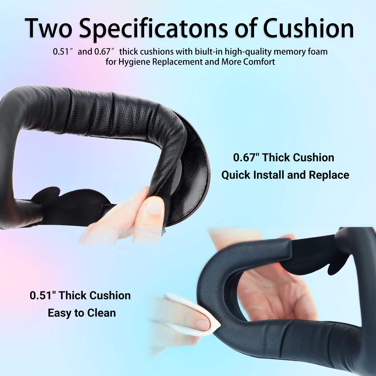 VR Face Cover for Meta/Oculus Quest 2 Accessories, Anti-Fogging Quest 2 Face Cushion Pad with Active Air Circulation Fan, Thicker Soft Sweat-Guard Compatible with Various Oculus Quest 2 Head Strap