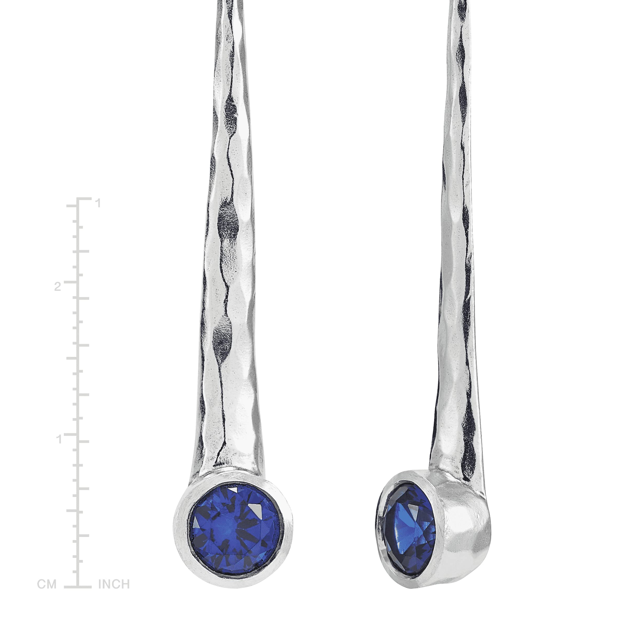 Silpada 'Dazzle Delights' Lab Created Sapphire Drop Earrings in Sterling Silver