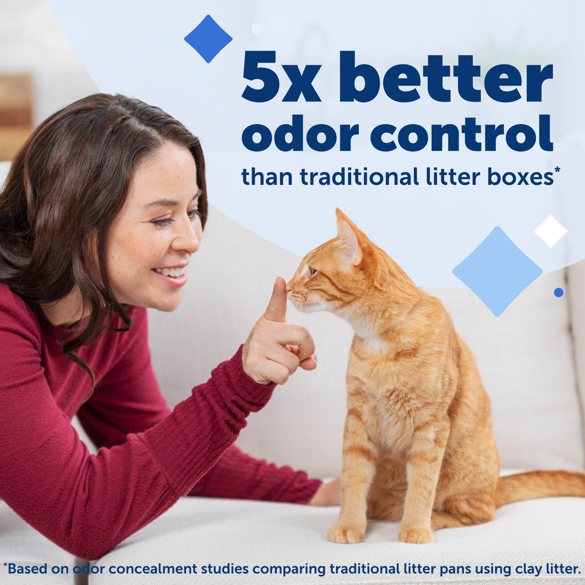 PetSafe ScoopFree Crystal Cat Litter Tray Refills β Lavender Scent, 3-Pack β Disposable Tray β Includes Leak Protection & Low Tracking Litter β Absorbs Odors on Contact