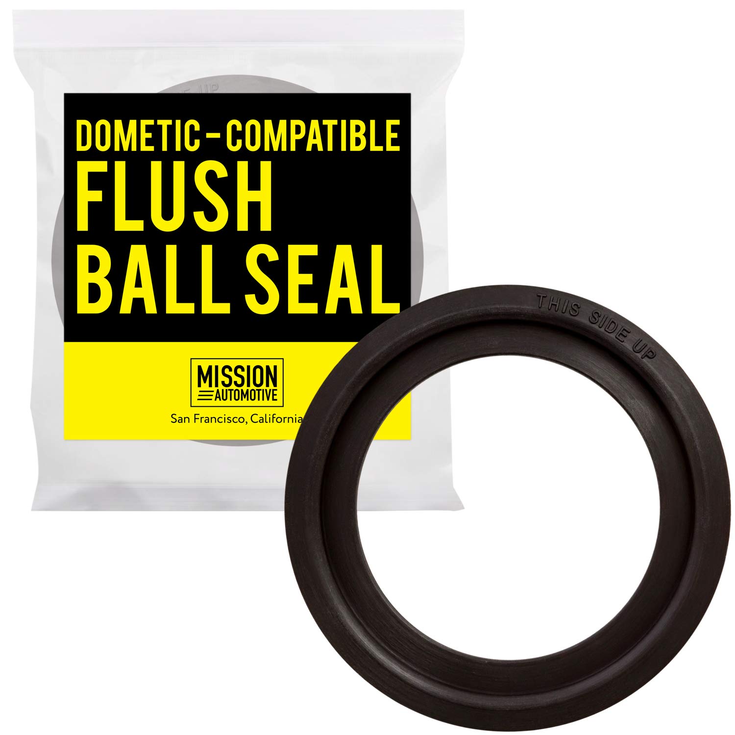 Mission Automotive Flush Ball Seal fits Dometic 300/310/320 RV Toilets - Comparable to Part 385311658 Kit - Ideal Replacement Gasket
