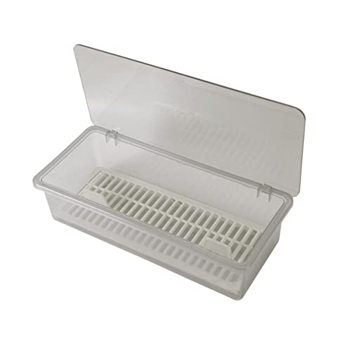 UPKOCH Flatware Tray Cutlery Storage Box plastic silverware holder drawer organizer with lid silverware tray with lid Plastic Tray Flatware Utensil Holder