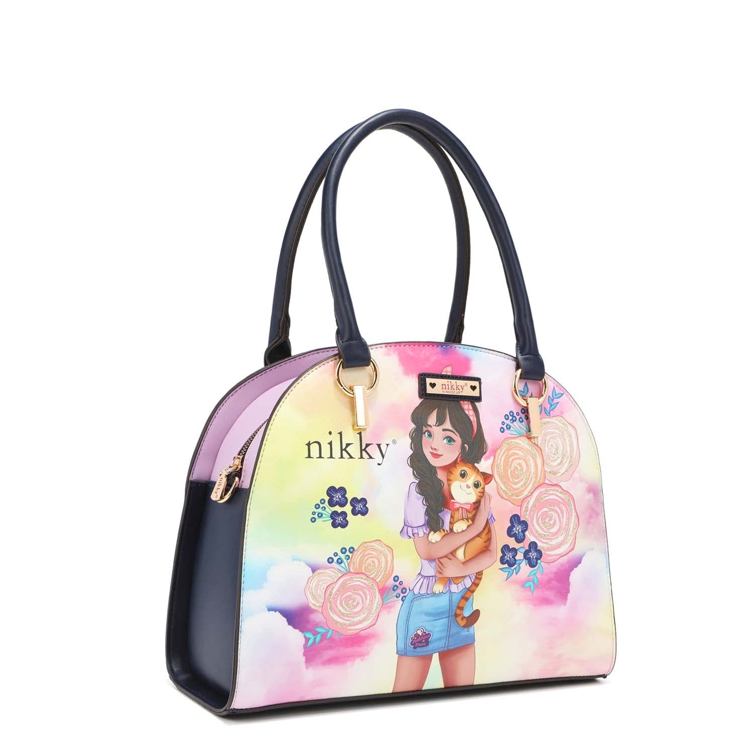 Nicole Lee LOVELY CLARA 3 PIECE SET (DOME SATCHEL, CROSSBODY, POUCH)