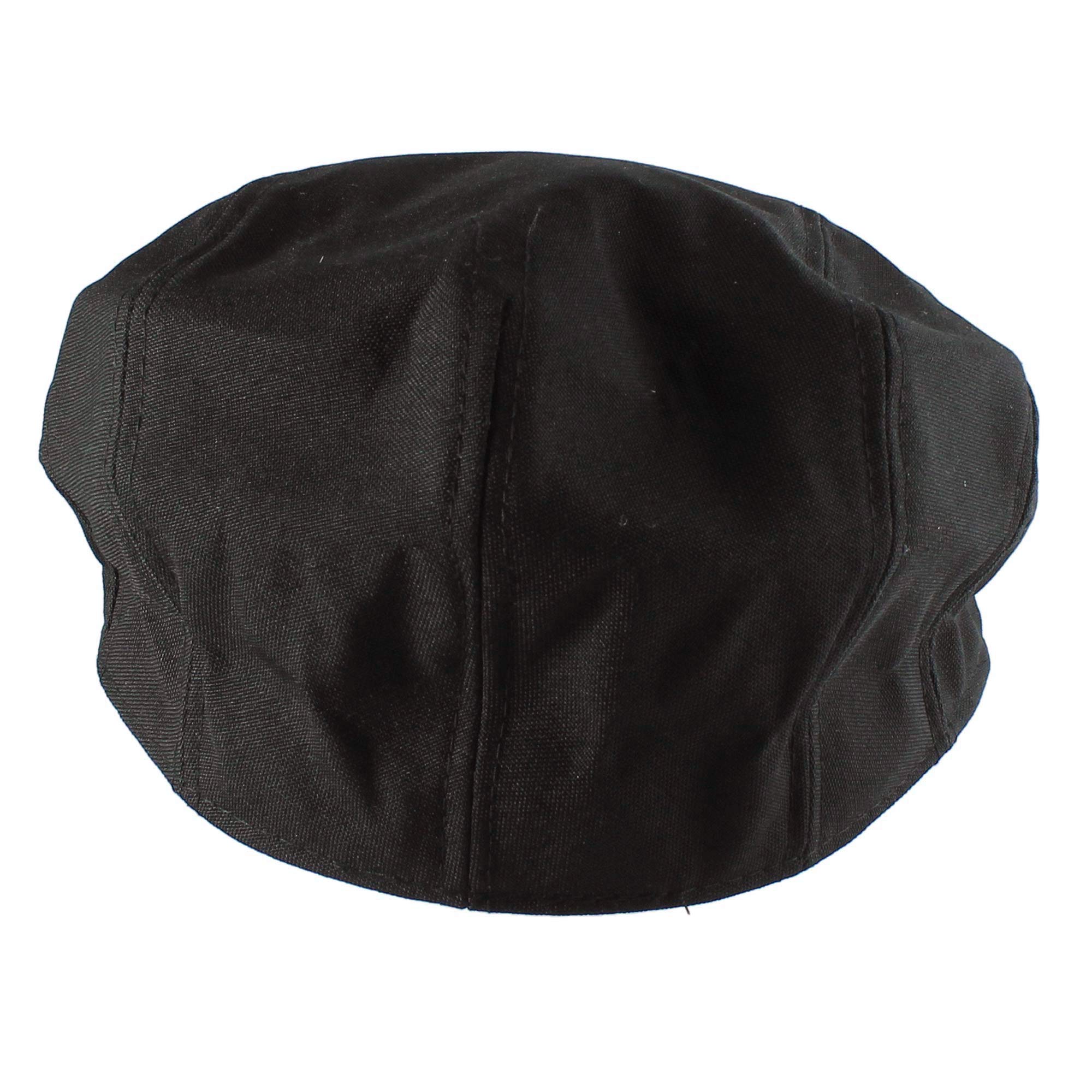 Morehats Plain Newsboy Cap Gatsby Golf Hat - Black