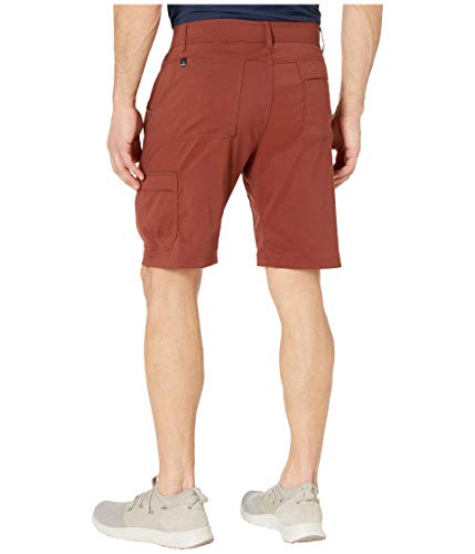 prAna Standard Mens Stretch Zion Short 12" Inseam, Maple, 35W x 12L
