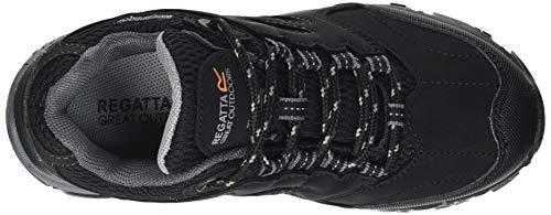 Regatta Childrens/Kids Holcombe Low Junior Hiking Boots (5 M US Big Kid) (Black/Granite)