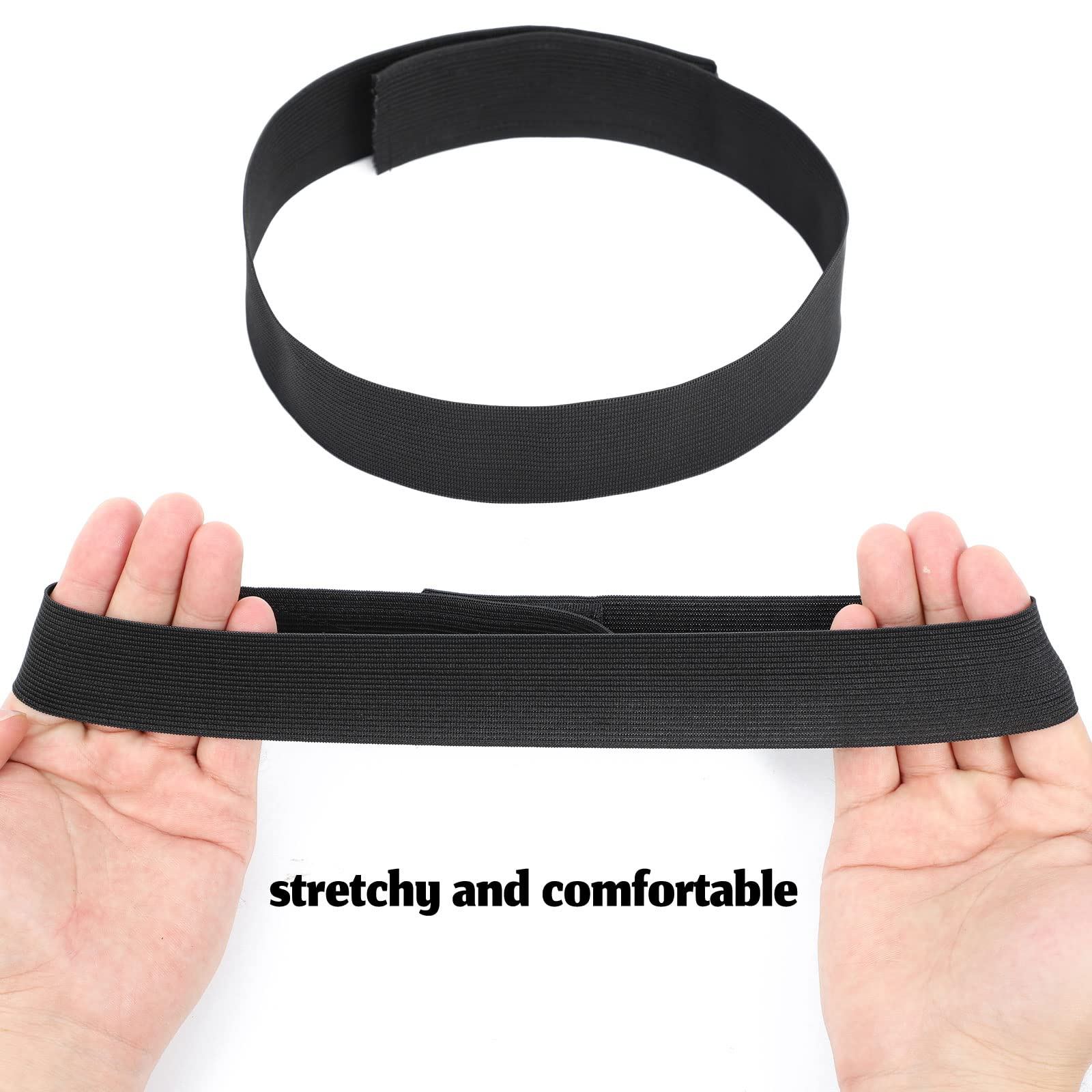 PIESOYRI 3PCS Elastic Wig Bands - Lace Melting, Adjustable Lace Front Bands for Comfortable Edge Laying