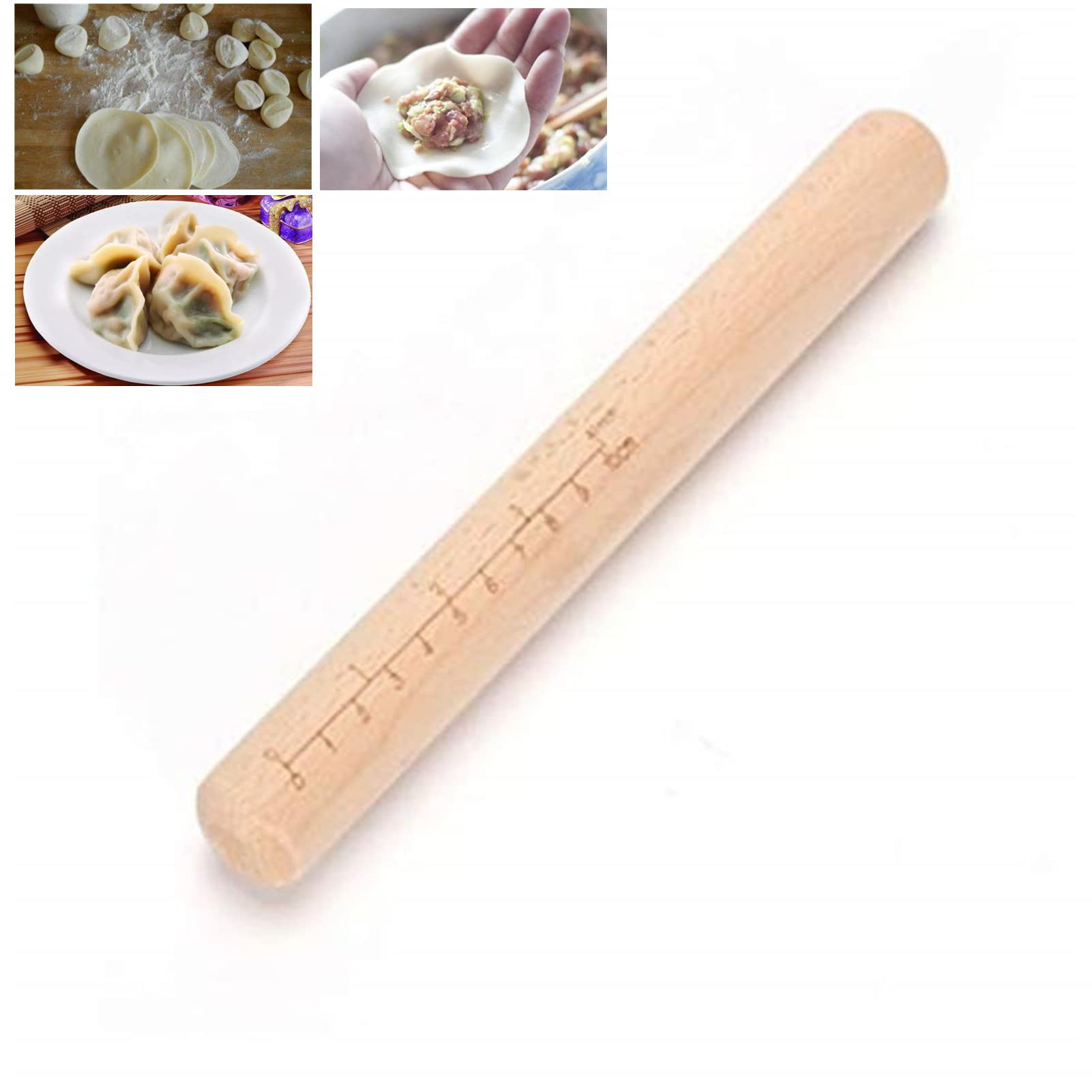 XBLDMJY Short Rolling Pin,Dumpling Rolling Pin,9 Inch- Mini Wood Rolling Pin for Fondant,Pie Crust, Cookie,Small Baking Cooking Tool