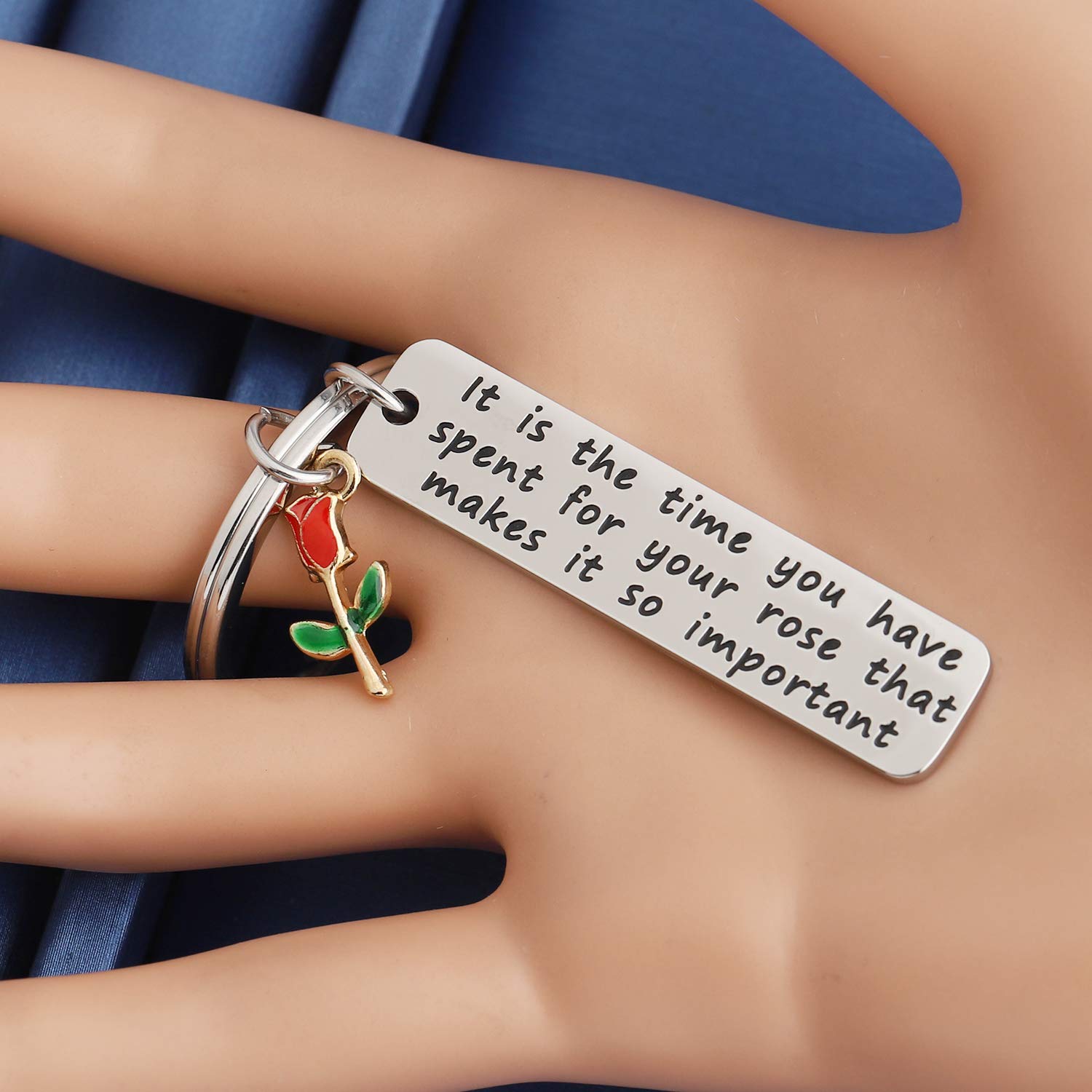 MYOSPARK It Is The Time You Spent On Your Rose That Makes Your Rose (Keychain)