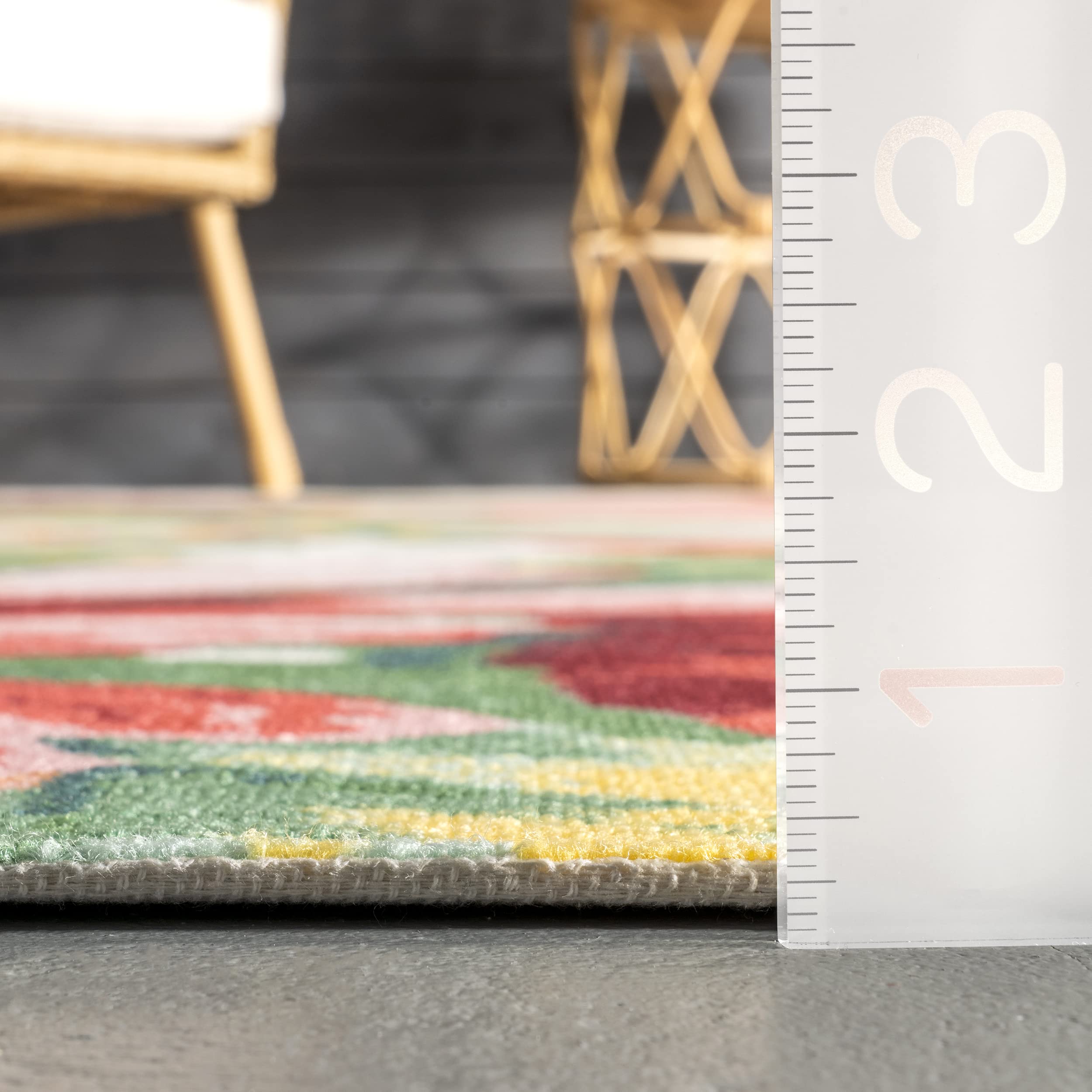 nuLOOM Contemporary Floral Sabrina Area Rug, 6x9, Multi
