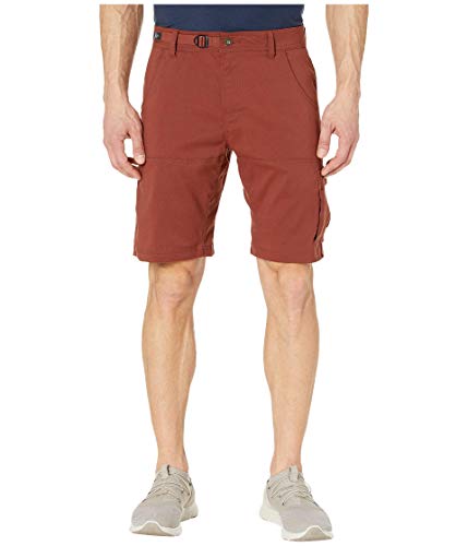 prAna Standard Mens Stretch Zion Short 12" Inseam, Maple, 35W x 12L