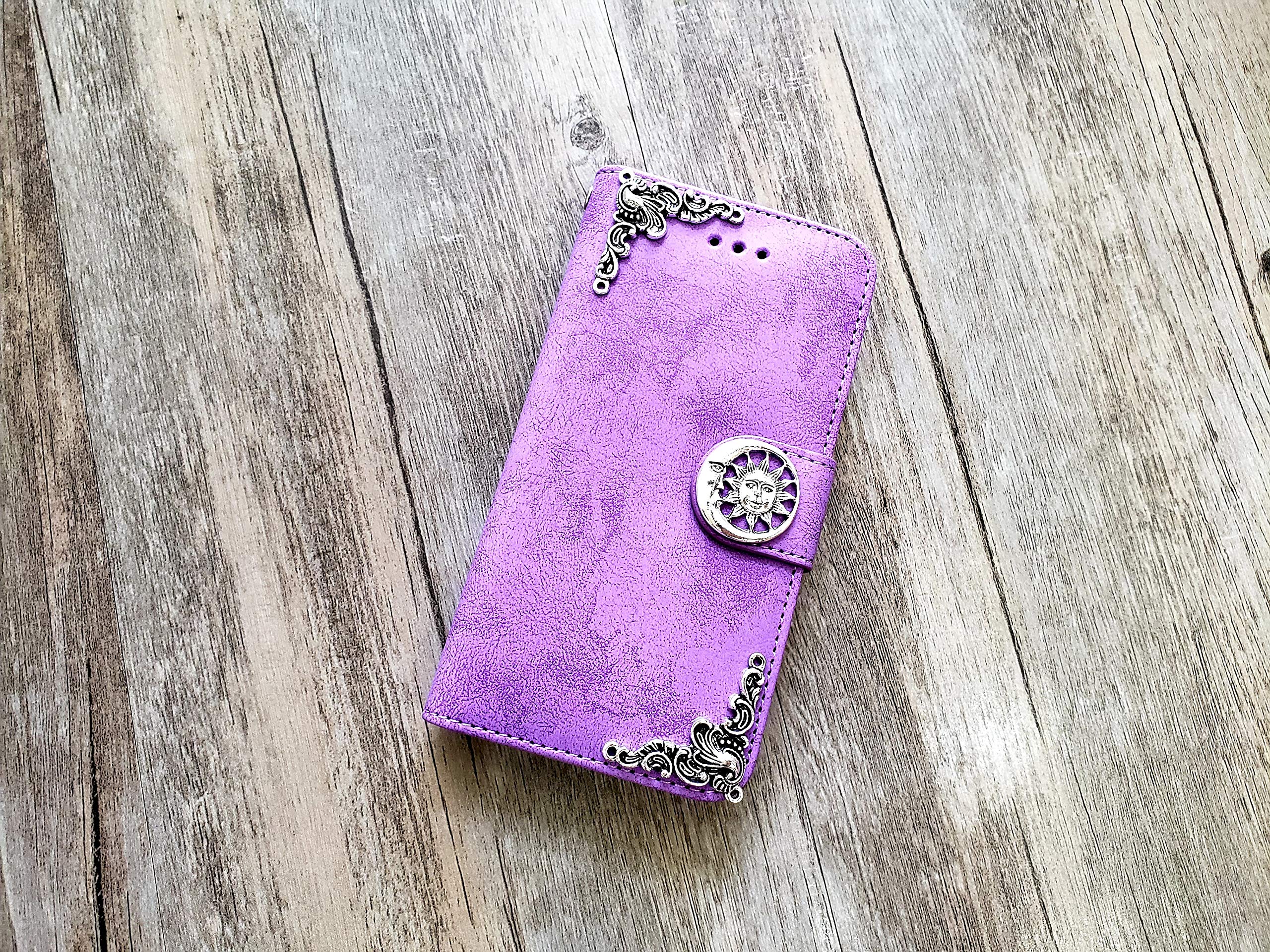 Moon and Sun phone leather wallet removable case for iPhone X XS XR 11 12 13 14 Pro Max Samsung S23 S22 S21 S20 Ultra Note 20 10 Plus Mn1215