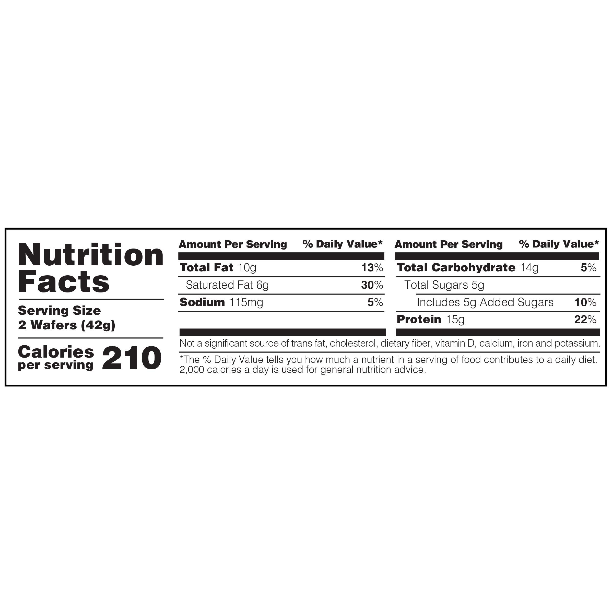 Optimum Nutrition High Protein Wafer Bars, Low Sugar, Low Fat, Low Carb Dessert, Protein Snack, Chocolate Creme, 9 Count