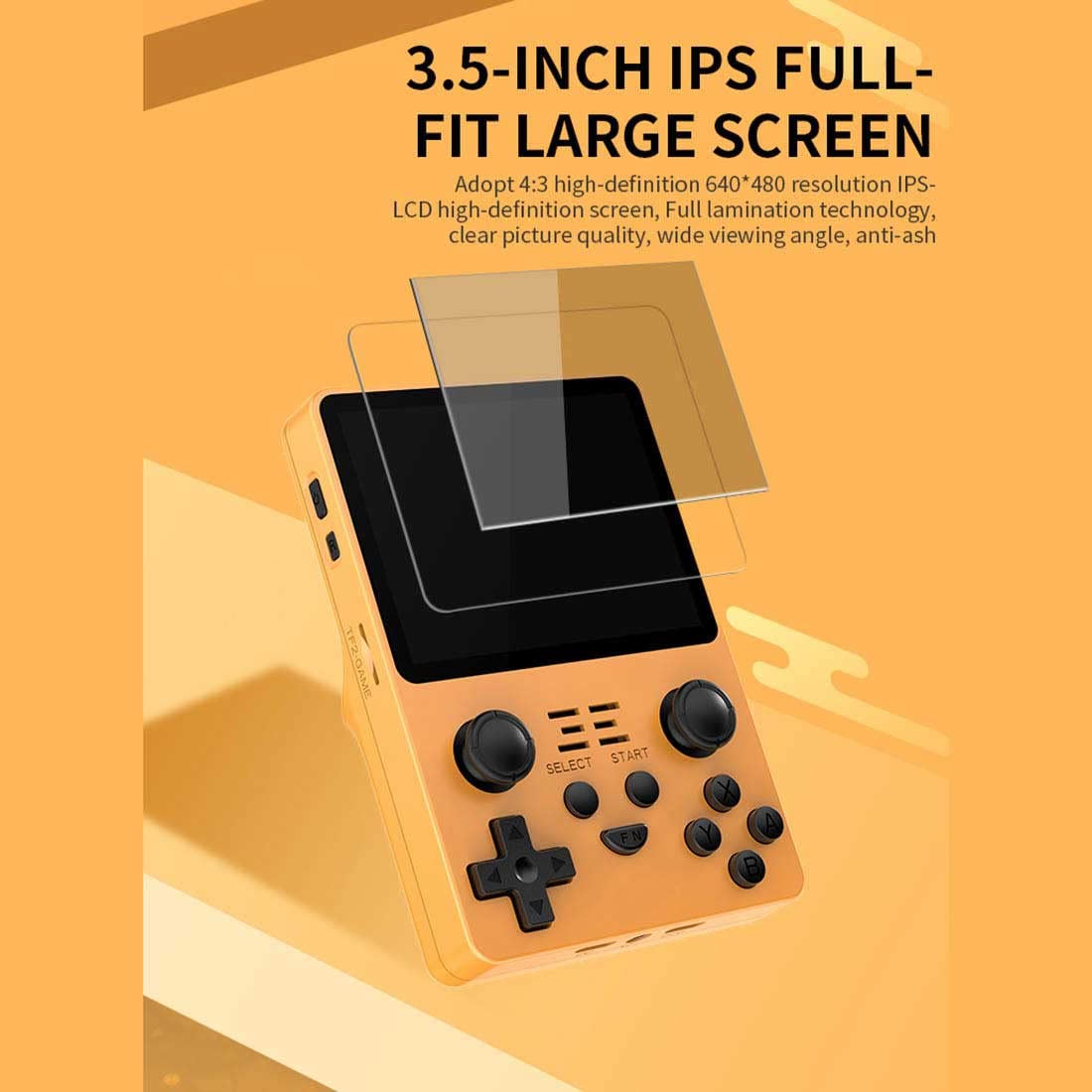 ZOSTER Powkiddy RGB20S Handheld Game Console Portable Retro Built in 10,000 Games 16G+32G 3.5 Inches IPS Screen Open Source System Arcade Game Console Toy Gift for Kids Adults