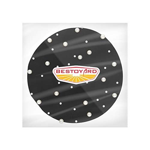 Pearl Autumn Winter Cashmere Beret Starry Beaded Pearl Rivet Wool Beret (Black)