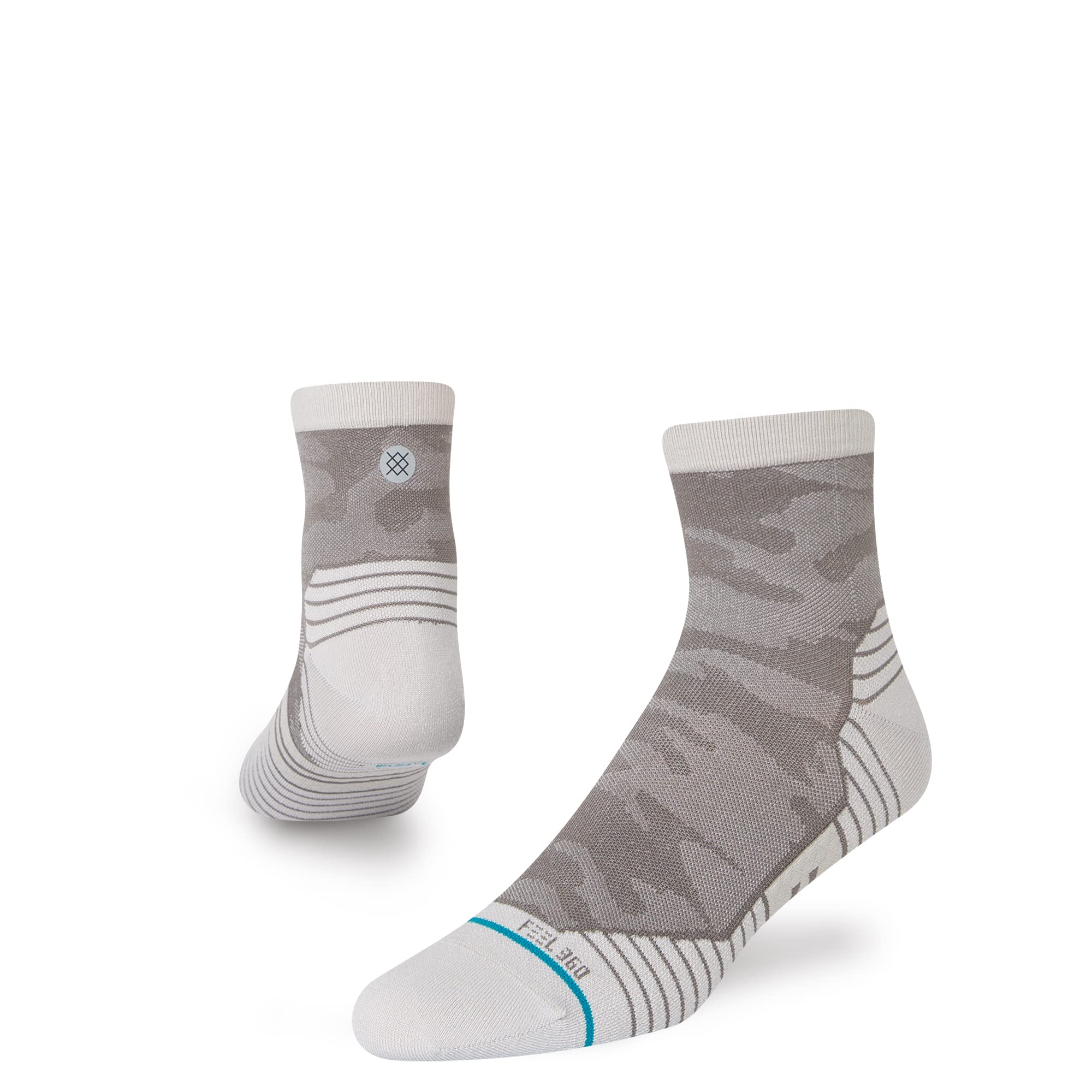 Stance Klicks Qtr Quarter Socks (Medium, Dark Grey)