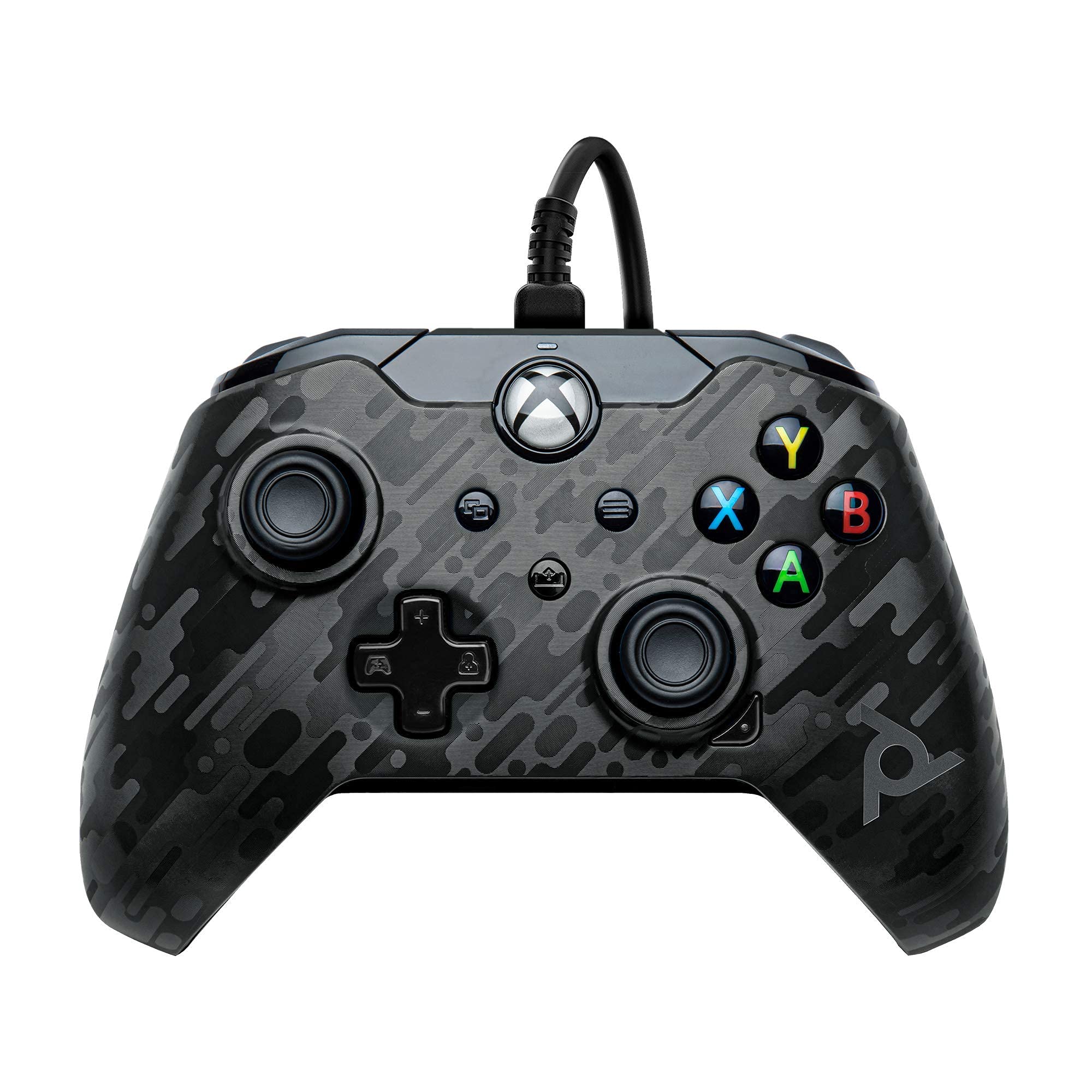 PDP Gaming Wired Controller: Phantom Black - Xbox Series X|S, Xbox One, PC - Summer 2021 Model (Renewed)