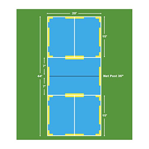 Oncourt Offcourt Pickleball Lines Set β Quickly Set Up Your Pickleball Court/Easier Than Taping/Carrying Case Included