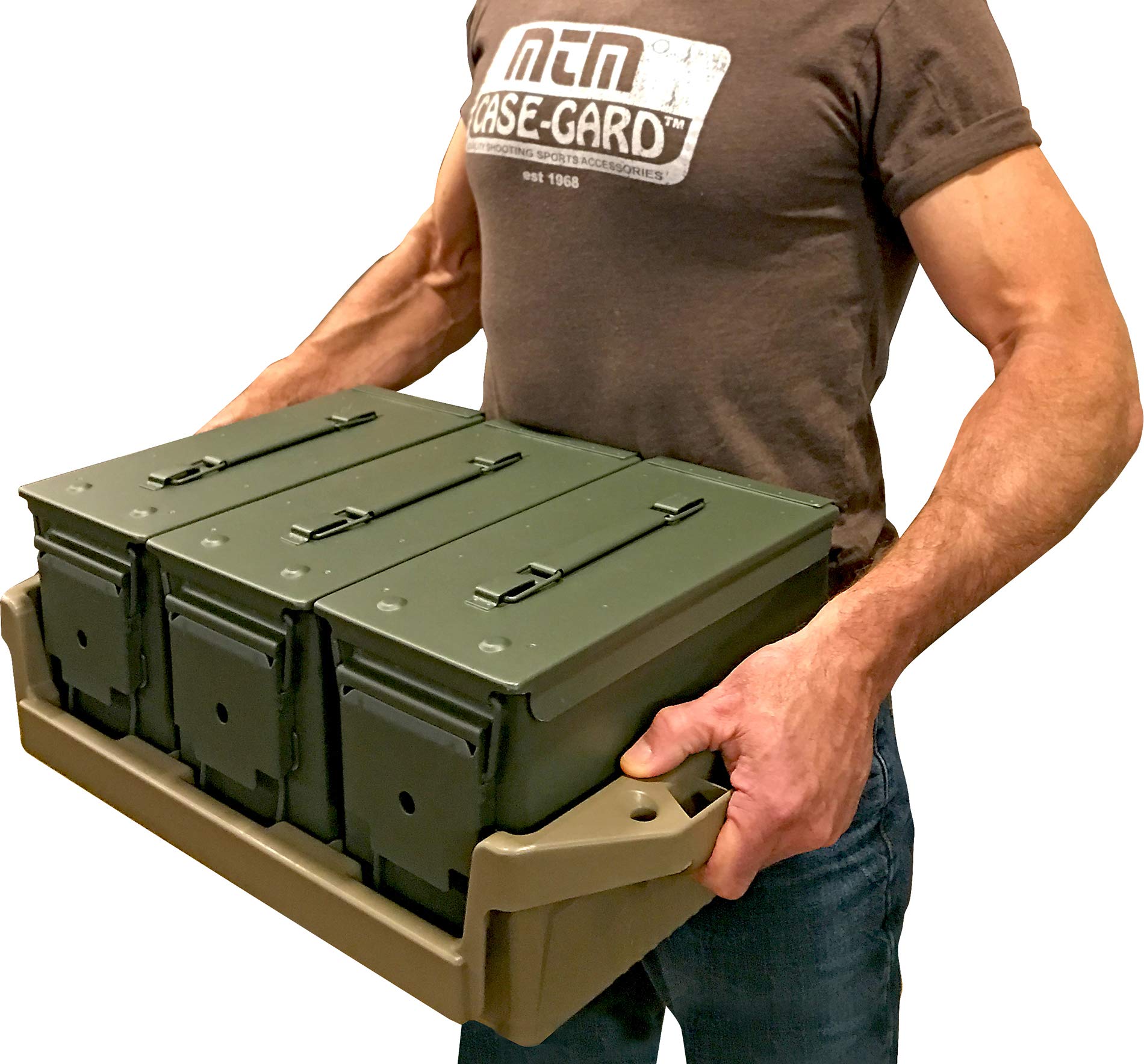 MTM MAC50 Metal Ammo Can Tray (50 Cal.), Dark Earth